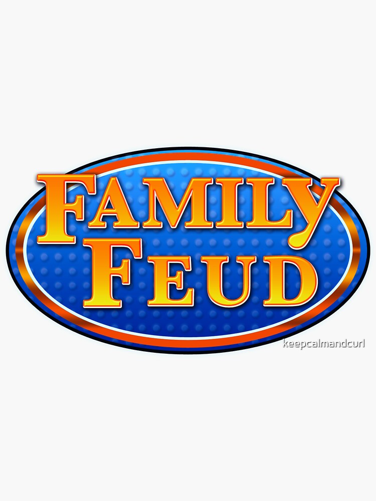 "Family Feud Filtered Logo" Sticker for Sale by keepcalmandcurl | Redbubble