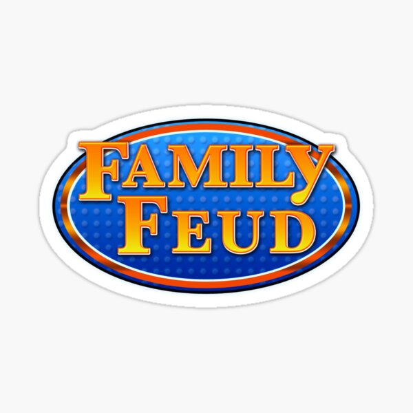 "Family Feud Filtered Logo" Sticker for Sale by keepcalmandcurl | Redbubble