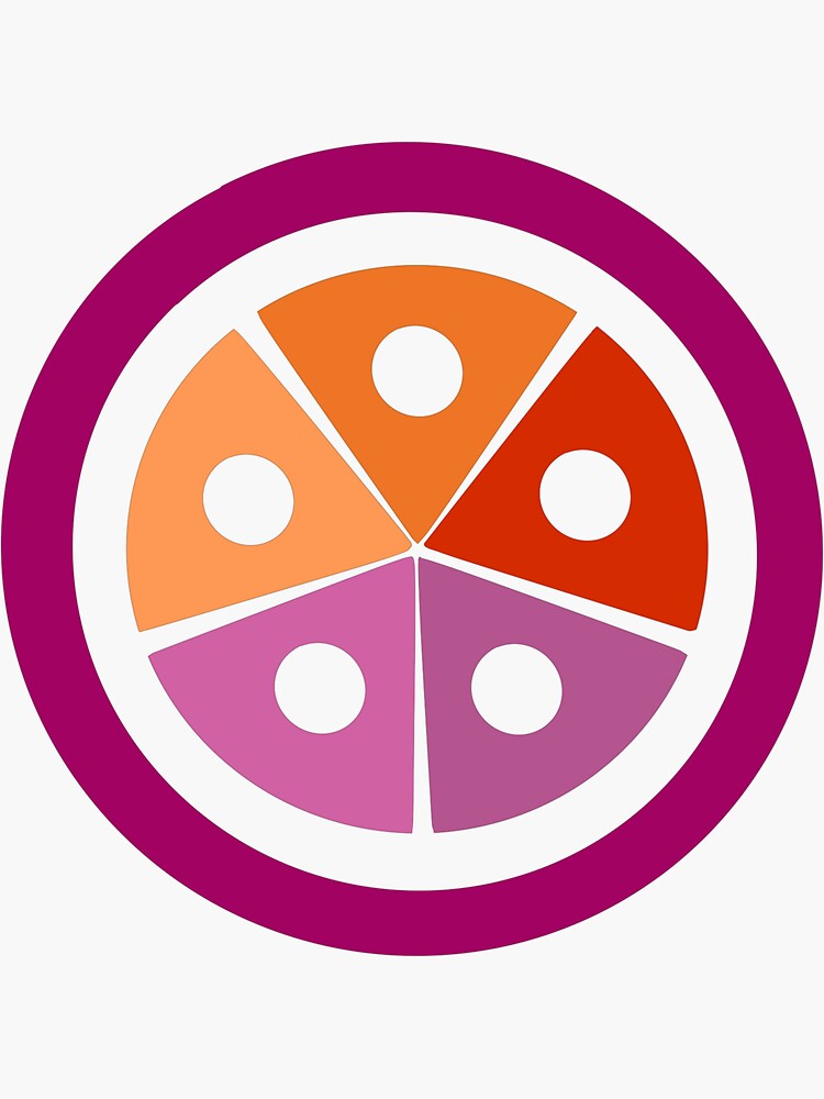 "Lesbian Pride Hamato Clan Symbol" Sticker for Sale by Momoki-Works ...