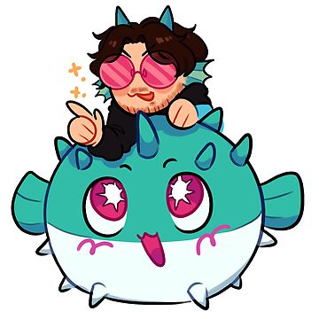 "big poofar" Sticker for Sale by qwoisan | Redbubble