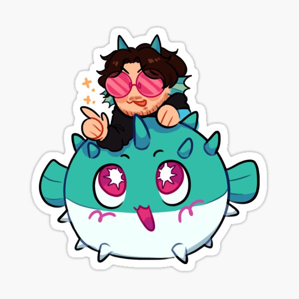 "big poofar" Sticker for Sale by qwoisan | Redbubble