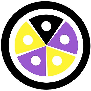 "Nonbinary Pride Hamato Clan Symbol" Sticker for Sale by Momoki-Works ...
