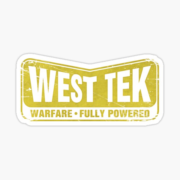 "WEST TEK" Sticker for Sale by PufferArt | Redbubble