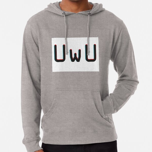 "UwU" Lightweight Hoodie for Sale by SaachiPrime | Redbubble