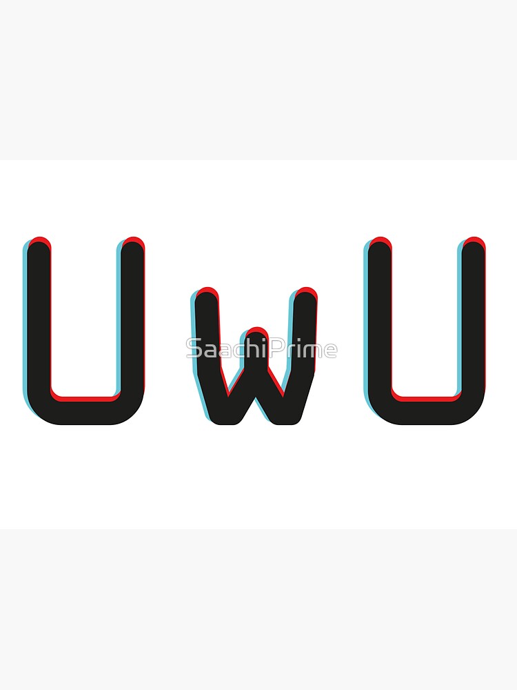 "UwU" Sticker for Sale by SaachiPrime | Redbubble