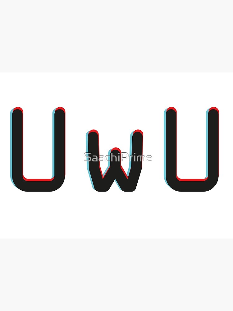 "UwU" Metal Print for Sale by SaachiPrime | Redbubble