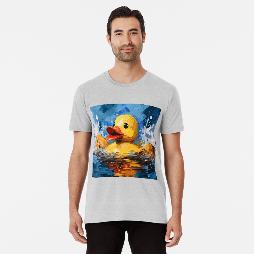 "Splashy Rubber Duck" Poster for Sale by cobblzstudio | Redbubble