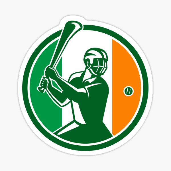"Hurling Ireland Flag Icon" Sticker for Sale by patrimonio | Redbubble