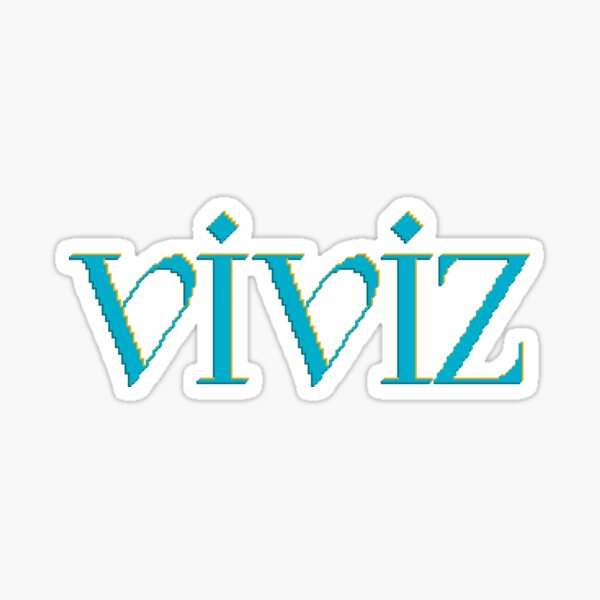 "8bits style Viviz logo - 비비지" Sticker for Sale by ao01 | Redbubble