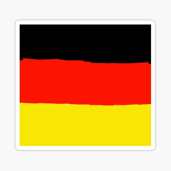 "German Flag Sticker" Sticker for Sale by MemeCentral0000 | Redbubble