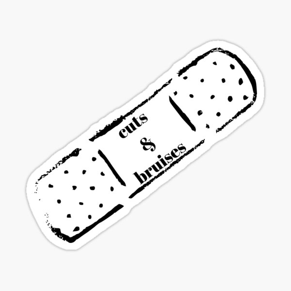 "Cuts and Bruises Inhaler" Sticker for Sale by angiegarippa | Redbubble