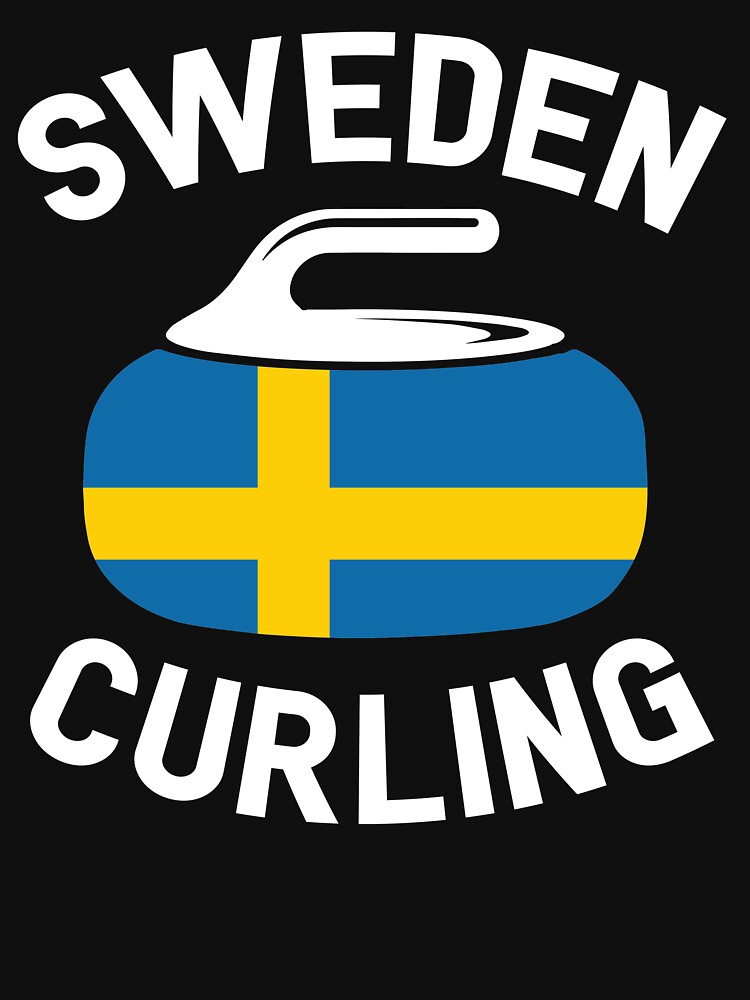 Sweden Curling Swedish Tshirt Flag Of Sweden T Shirt S Wedish T