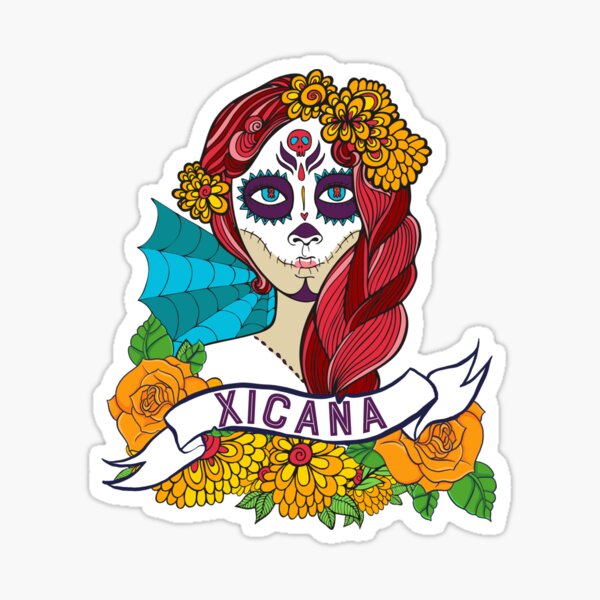 "Xicana" Sticker for Sale by LatinoTime | Redbubble
