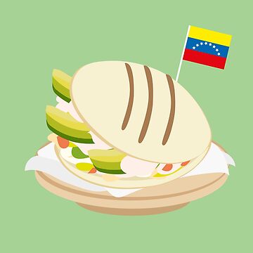 "Venezuelan arepa" Sticker by yessebel | Redbubble