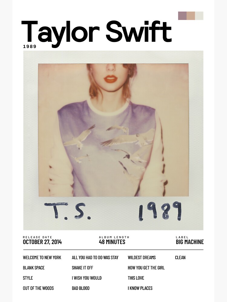 "Taylor Swift - 1989" Sticker for Sale by sportsshoppro | Redbubble