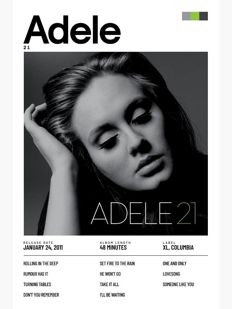 "Adele - 21" Sticker for Sale by sportsshoppro | Redbubble