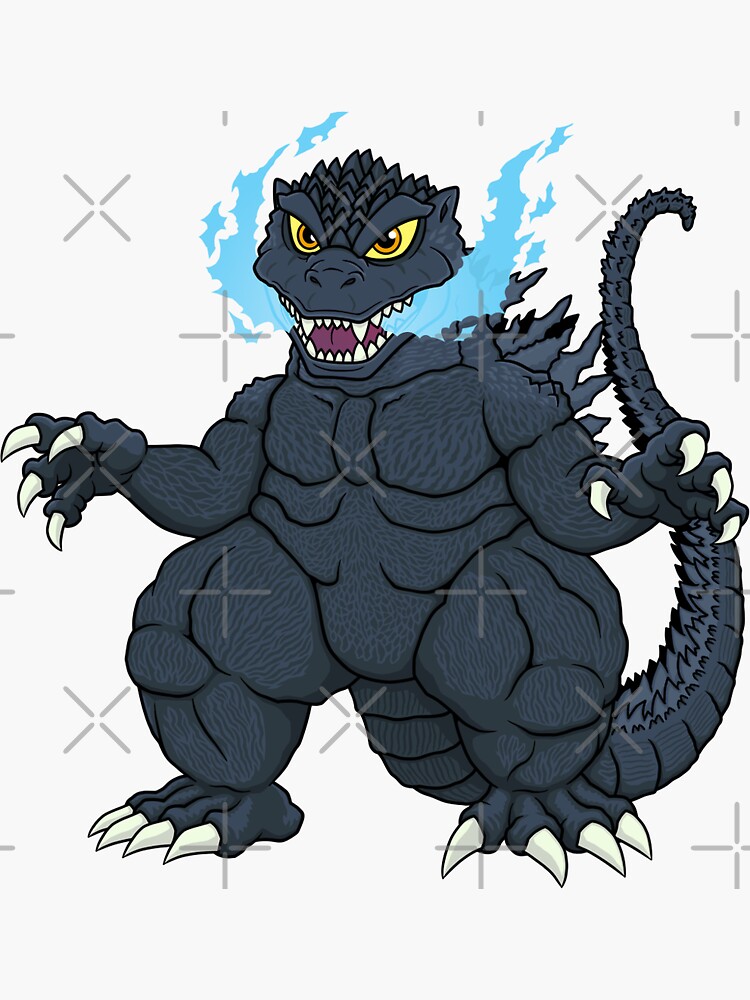 "Godzilla" Sticker for Sale by Ash40k | Redbubble
