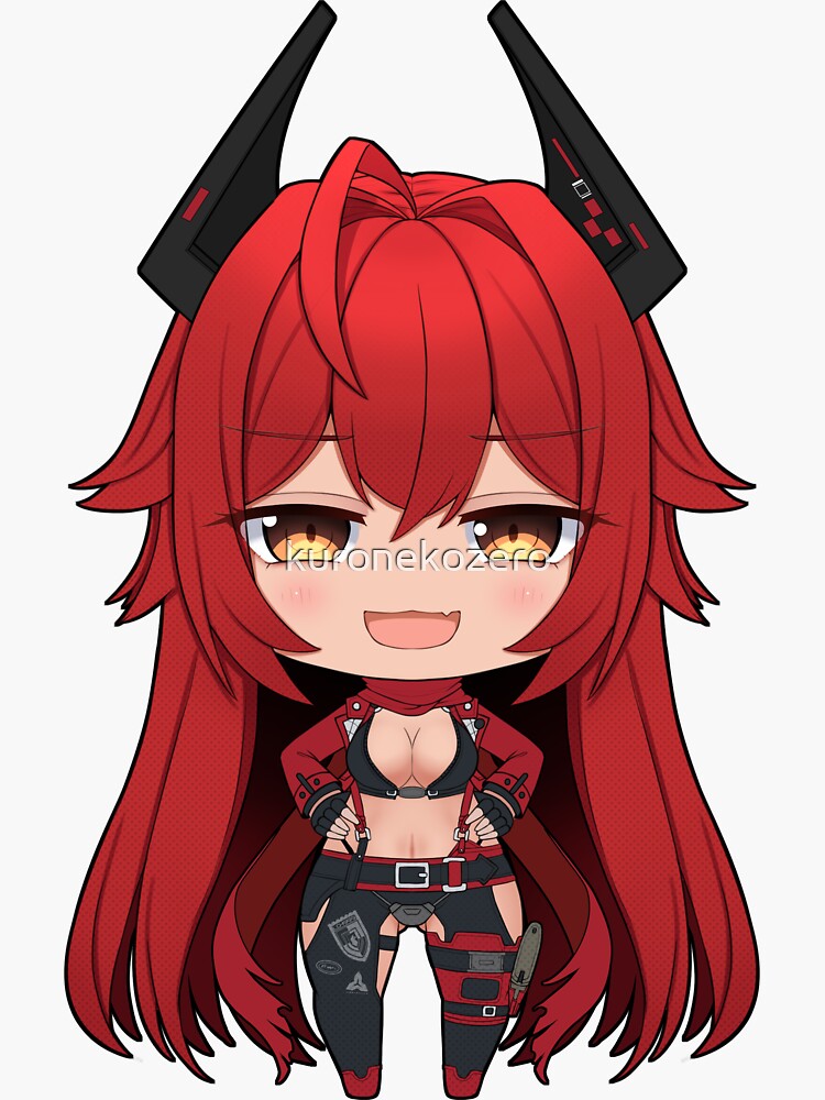 Sticker for Sale mit "(NIKKE) – 005 – Red Hood" von kuronekozero ...