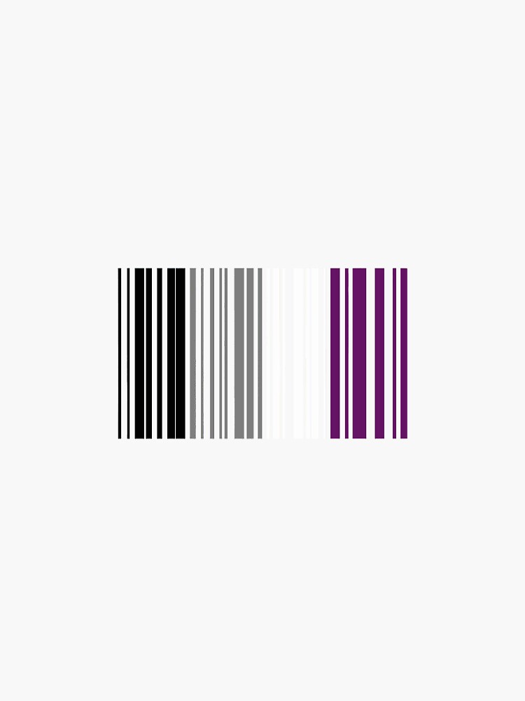 "Asexual Barcode" Sticker for Sale by Amanda Hodge | Redbubble