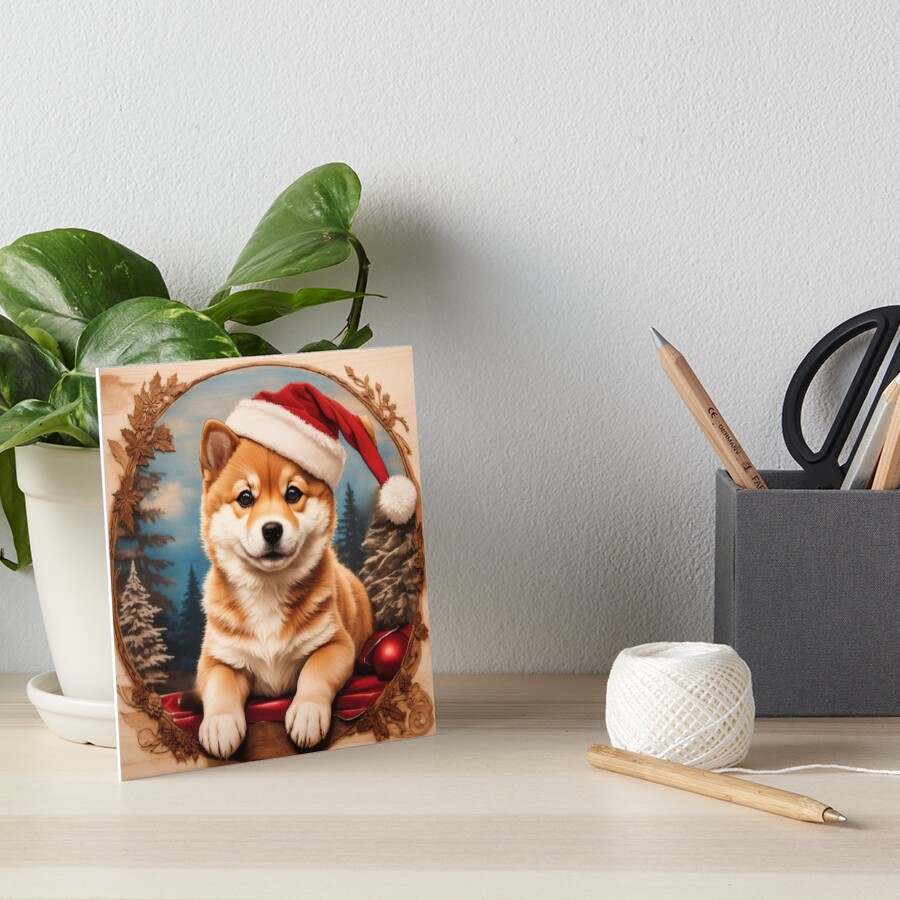 "Christmas with Shiba Inu: The Noble Spirit of Wood (Pyro Pets Art ...