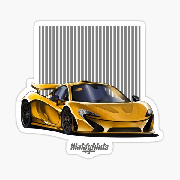 "McLaren P1" Sticker for Sale by MotorPrints | Redbubble