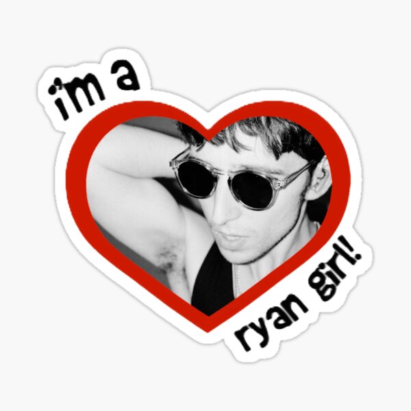 "i'm a ryan girl" Sticker for Sale by jordiestokes | Redbubble