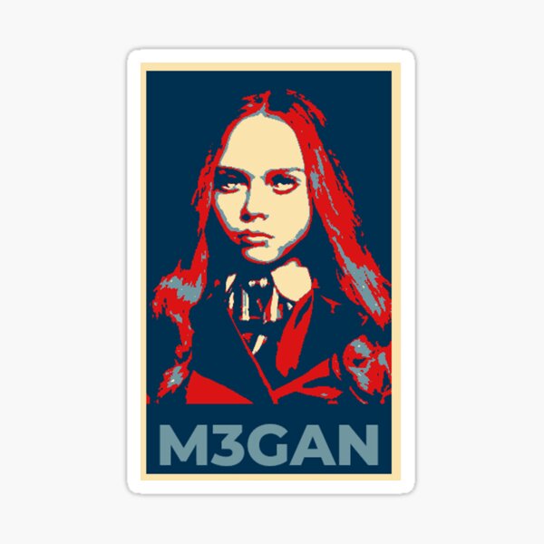 "M3GAN for President" Sticker for Sale by MoonGirly | Redbubble