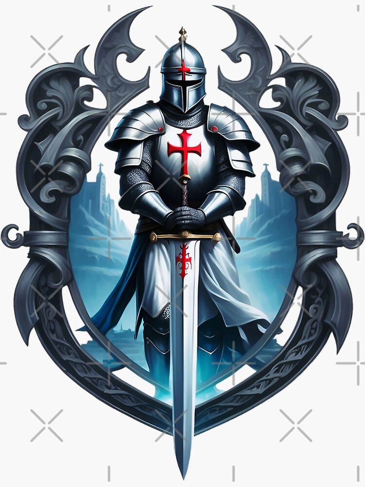 " Knights templar logo Truth and Honour" Sticker for Sale by ...