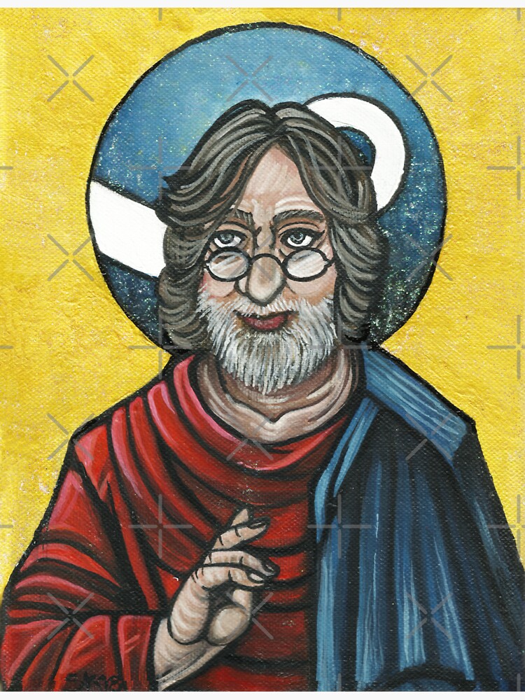 "Saint Gaben" Sticker by Adalgeus | Redbubble