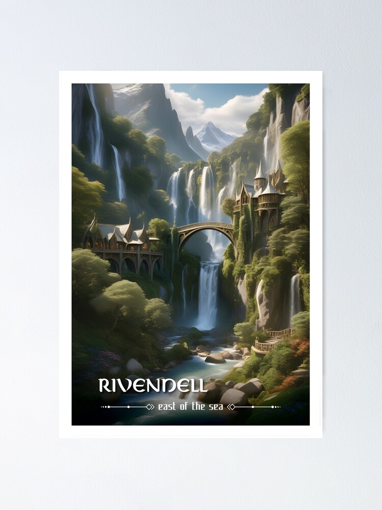 "Rivendell poster" Poster for Sale by ArtEast 00 | Redbubble