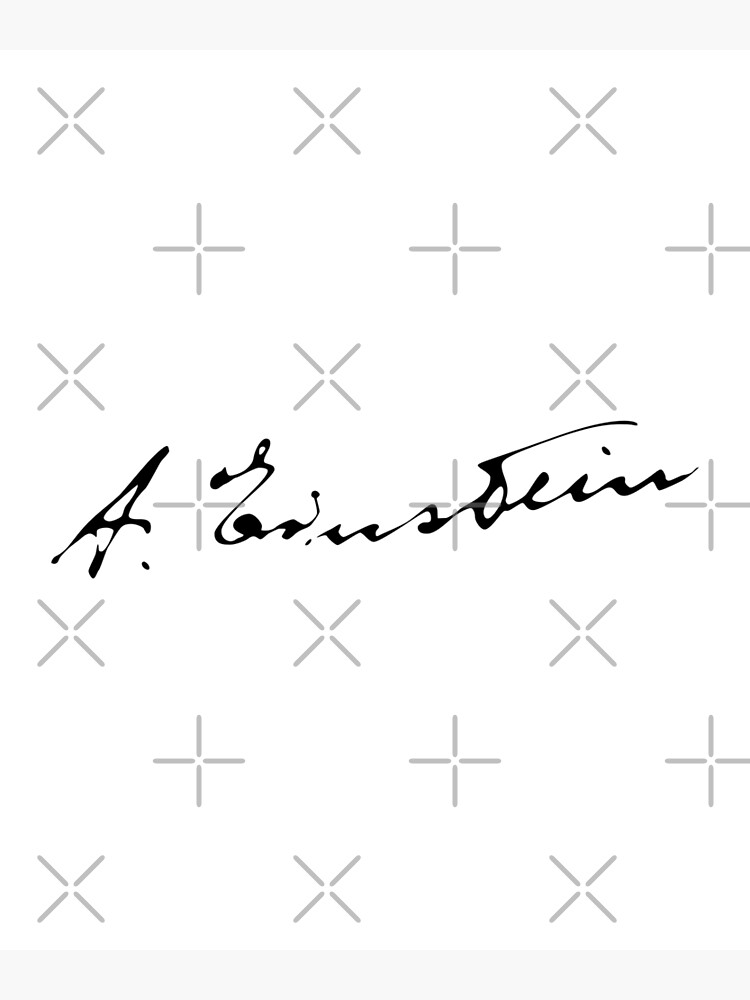 "Albert Einstein signature" Poster for Sale by lachataigne | Redbubble