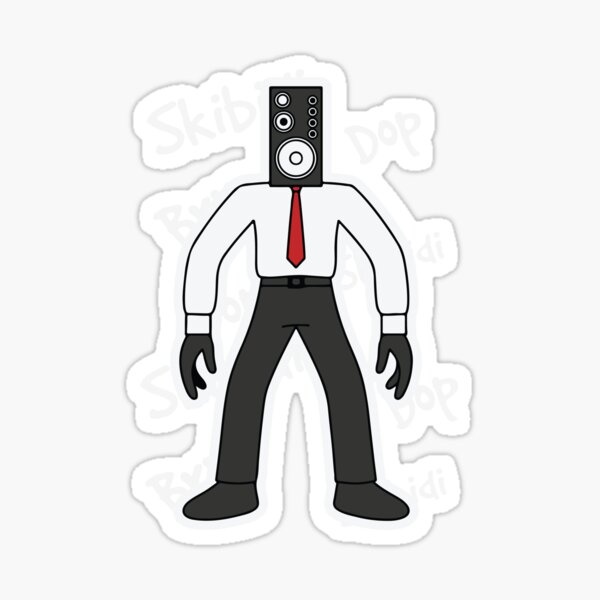 "Large Speakerman - Skibidi Toilet" Sticker by vitrar | Redbubble