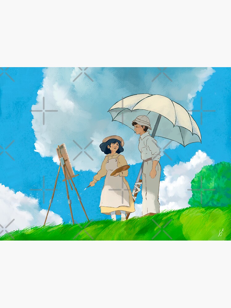 "Wind Rises Drawing" Sticker for Sale by kmigeh | Redbubble