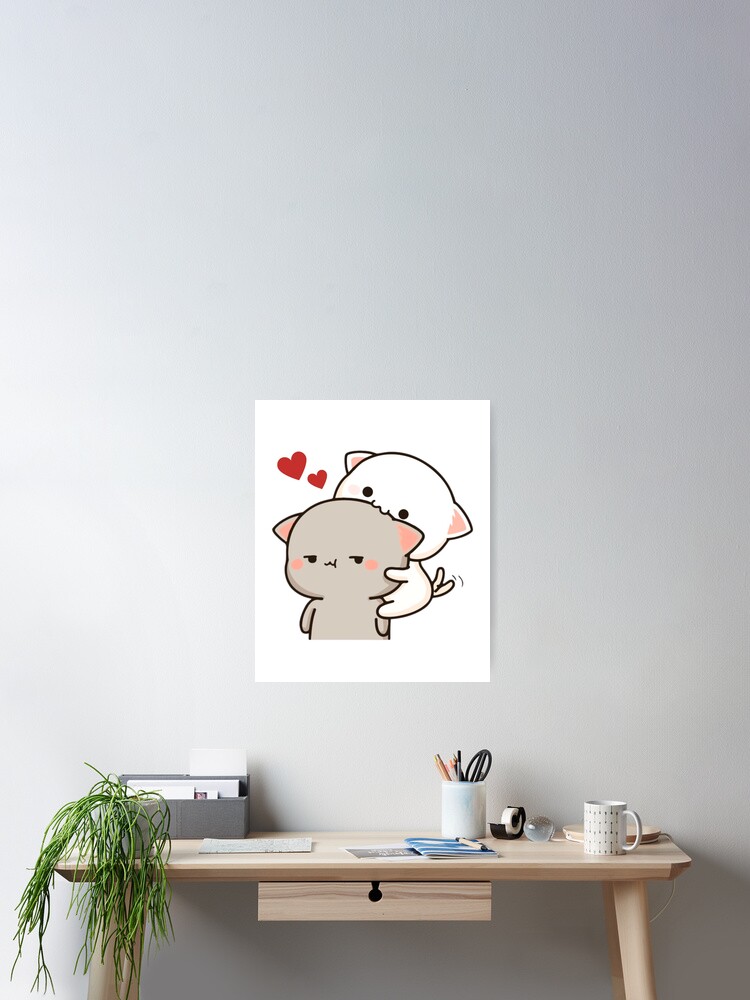 "funny bubu dudu with read heart " Poster for Sale by kristyglas-art ...