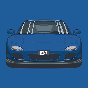 "RX7 - vector drawing" Sticker by yohannlp | Redbubble
