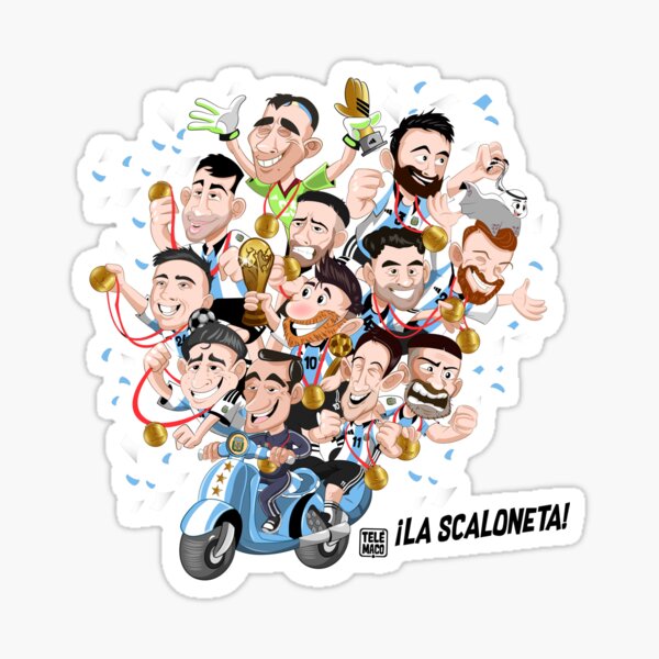 Pegatina con la obra «LA SCALONETA» de telemacomix | Redbubble