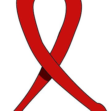 "Red Snake Awareness Ribbon" Sticker for Sale by StarStruckWorks ...