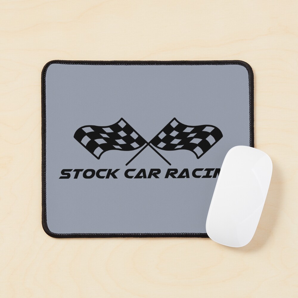 "Stock Car Racing chequered flag logo black - Cayzer Racing" Sticker ...