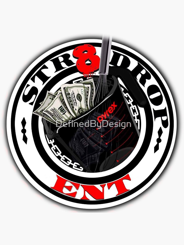 "Str8 Drop Ent. Logo" Sticker for Sale by DefinedByDesign | Redbubble