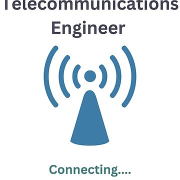 "Telecommunications Engineer connecting" Sticker for Sale by ...