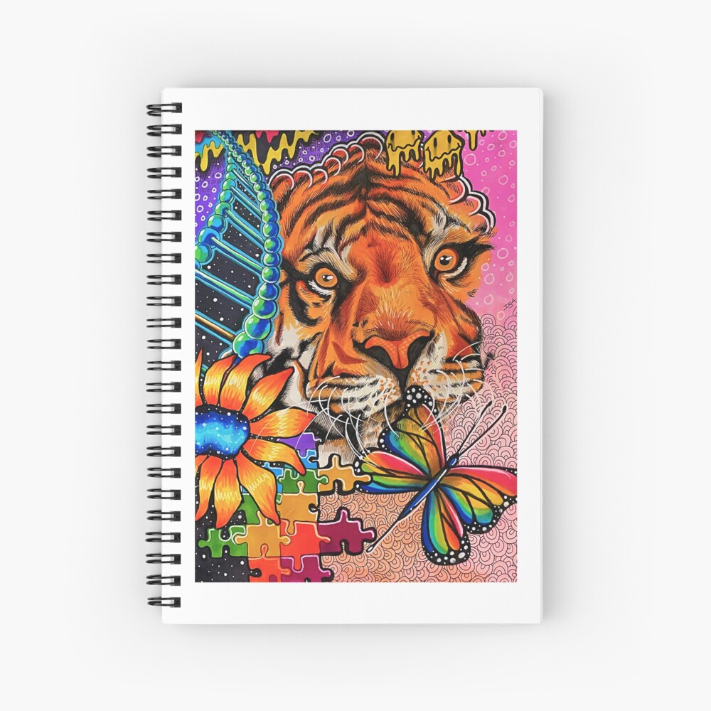 "Trippy psychedelic tiger" Sticker for Sale by isabelladrawsss | Redbubble