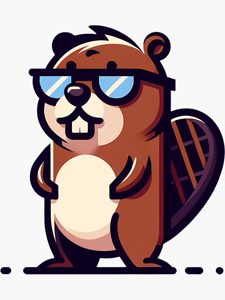 "Bober" Sticker for Sale by Tangerique | Redbubble