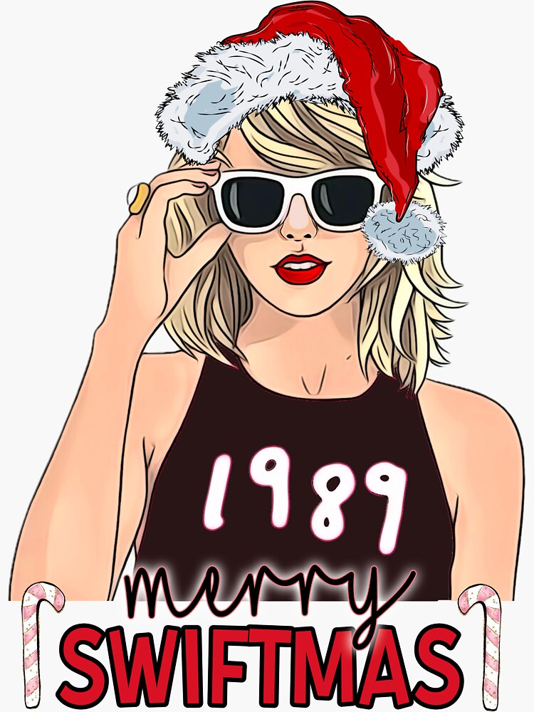 "Merry Swiftmas digital download" Sticker for Sale by BlueRiverK ...