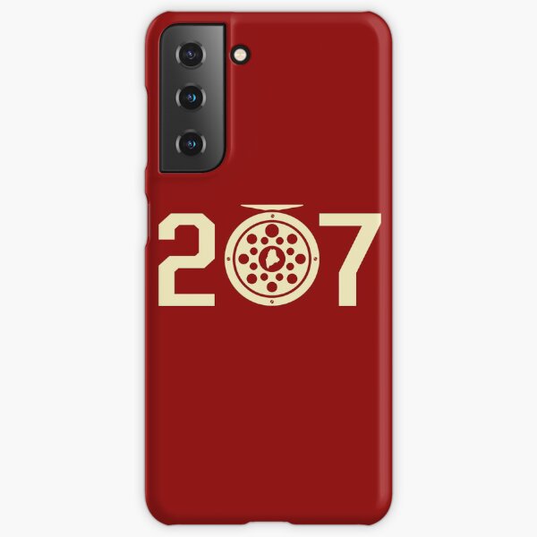 "Maine Fly Fishing - 207 Area Code Fly Reel" Samsung Galaxy Phone Case ...