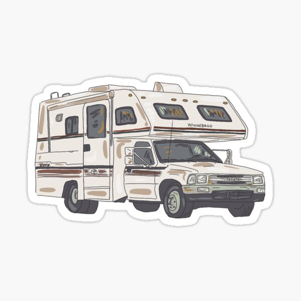 "Toyota Winnebago" Sticker for Sale by PashmaLee | Redbubble