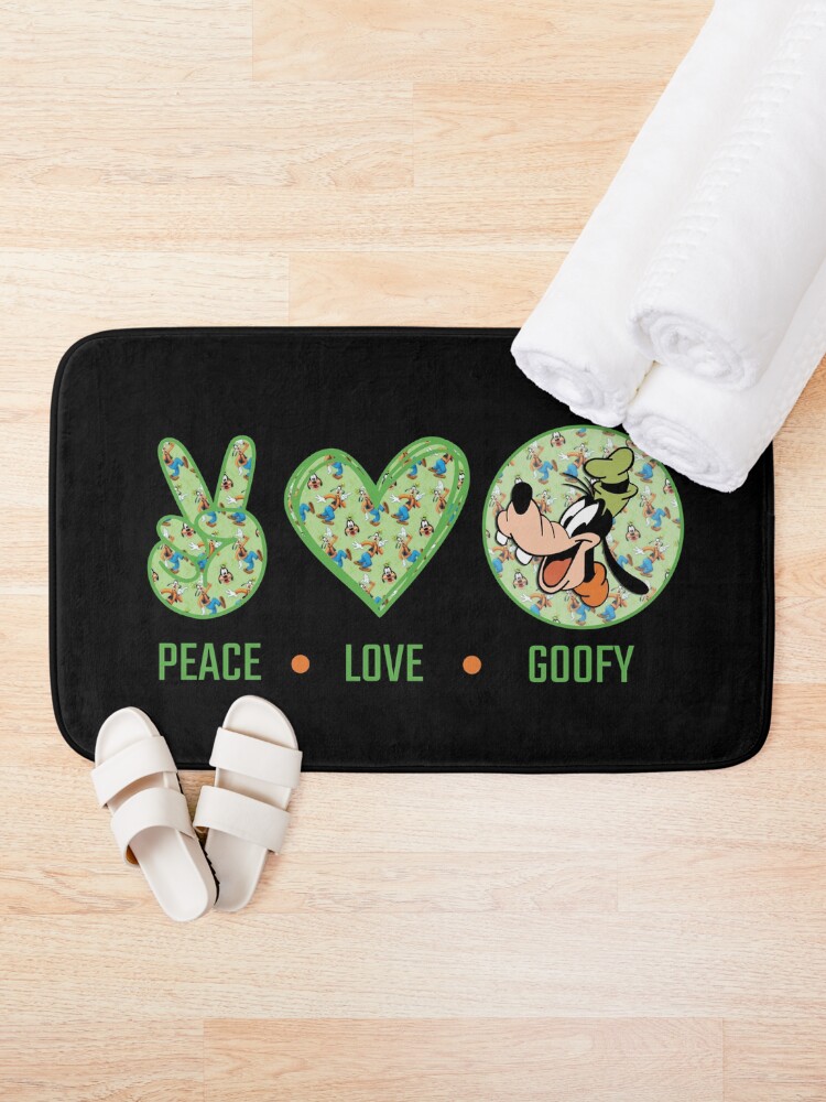 Amazing Peace Love Goofy Disney Bath Mat, Disney Decor sold by Avenger ...