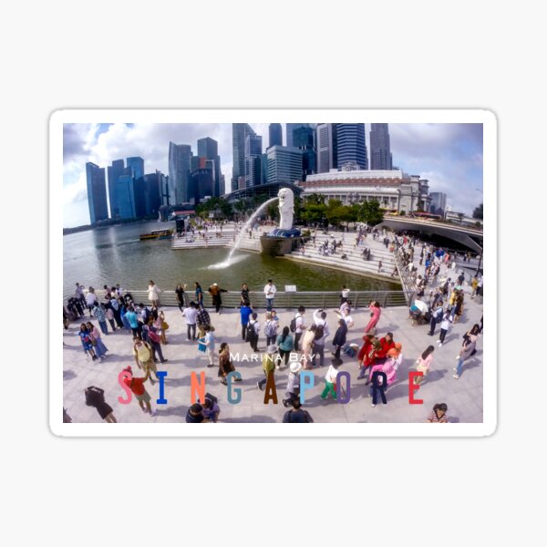 "Singapore, the Merlion" Sticker for Sale by callahan1961 | Redbubble