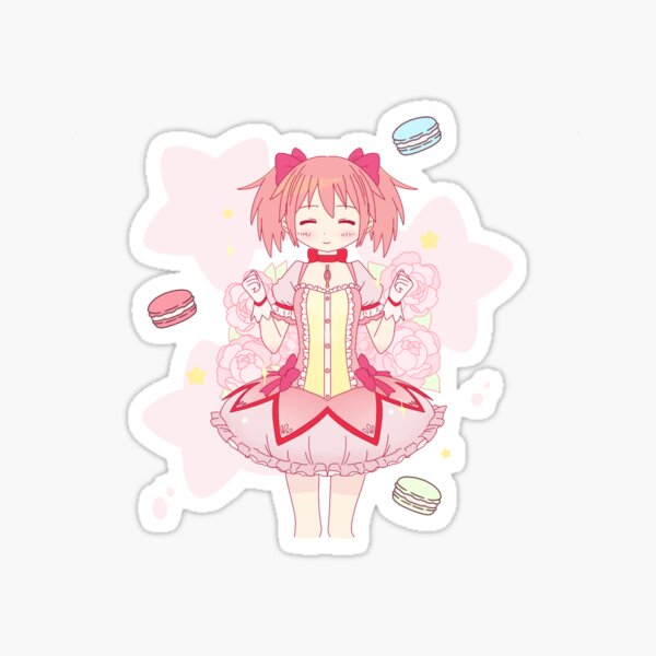 "Madoka Magica magical girl kawaii" Sticker for Sale by Puuk | Redbubble