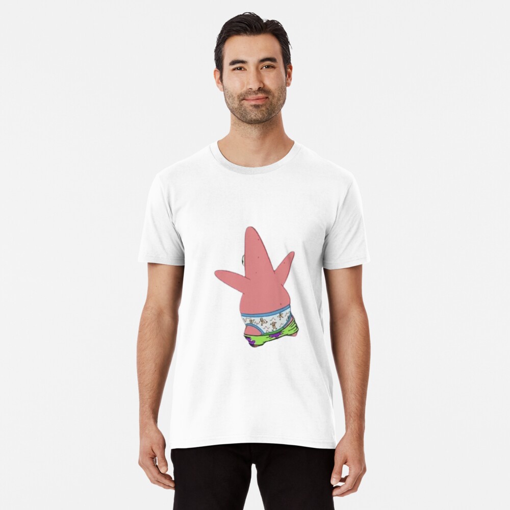 "Patrick Star Running with Pants Down" Sticker for Sale by ShoresMade | Redbubble
