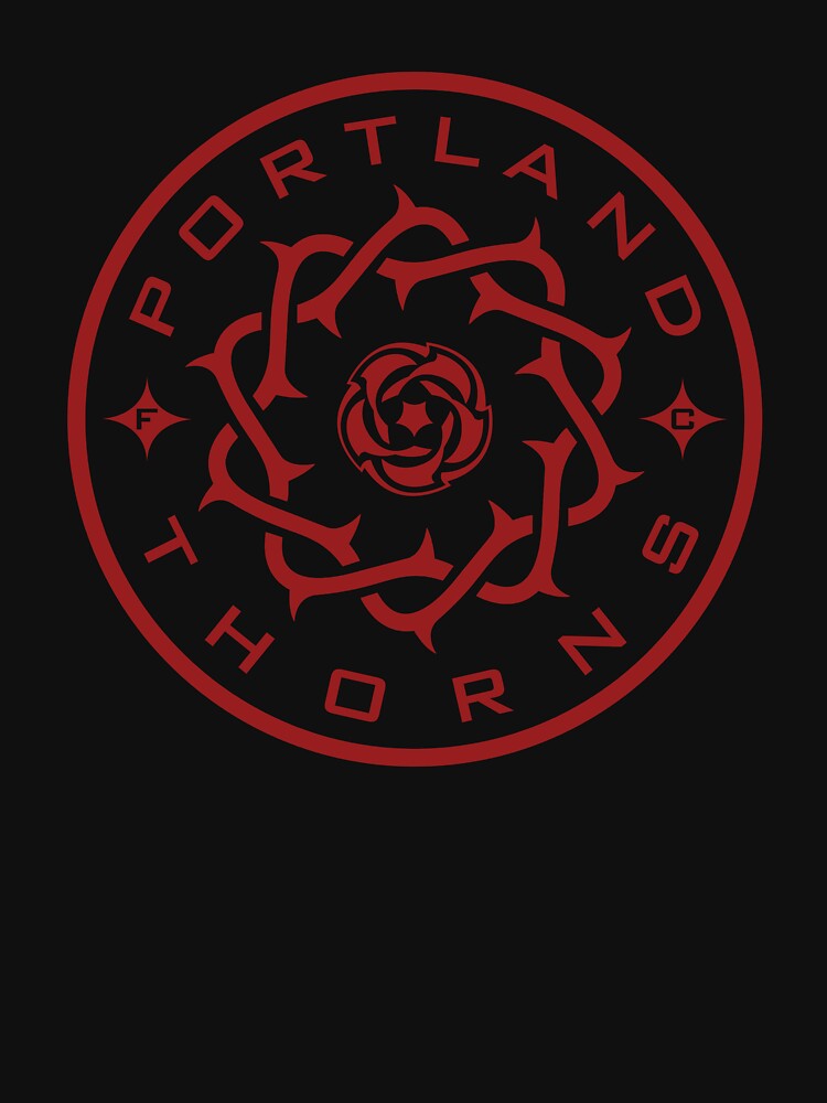 "Portland Rose City Logo Thorns Red" Essential T-Shirt for Sale by ...